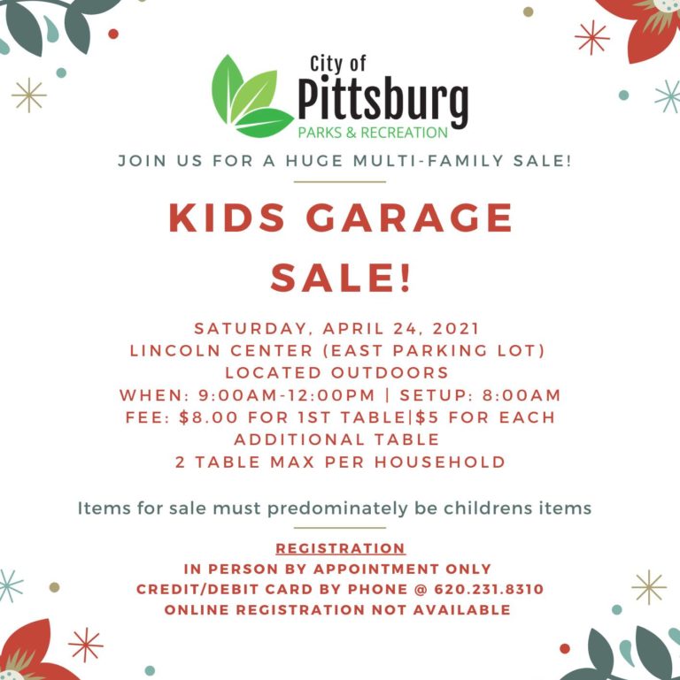 Kids Garage Sale | City of Pittsburg