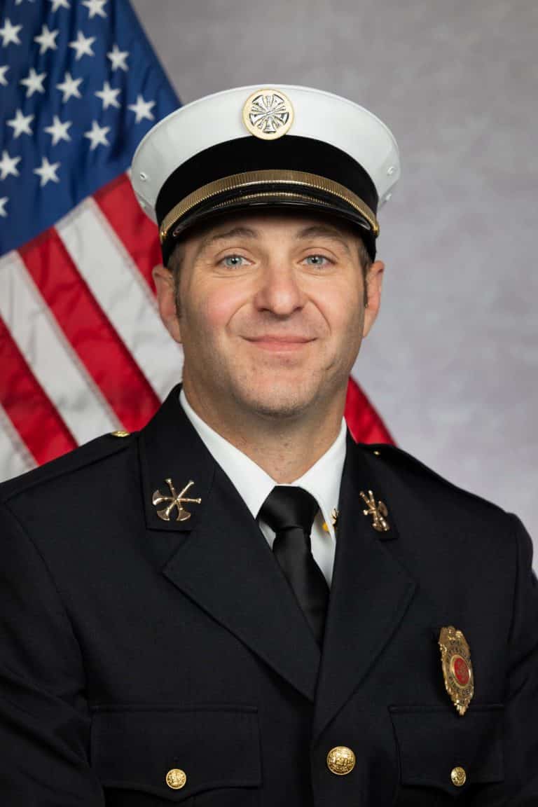 Fire Chief Taylor Cerne transitions to Battalion Chief