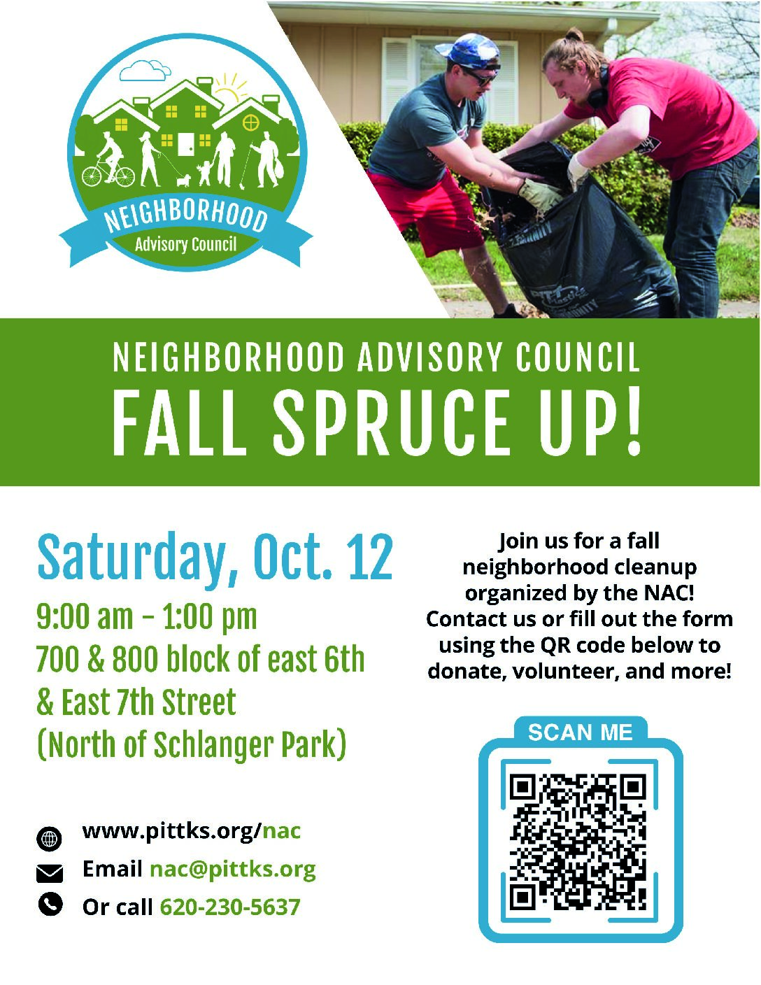 Fall Spruce Up Pittsburg Event Set for October 12th | City of Pittsburg